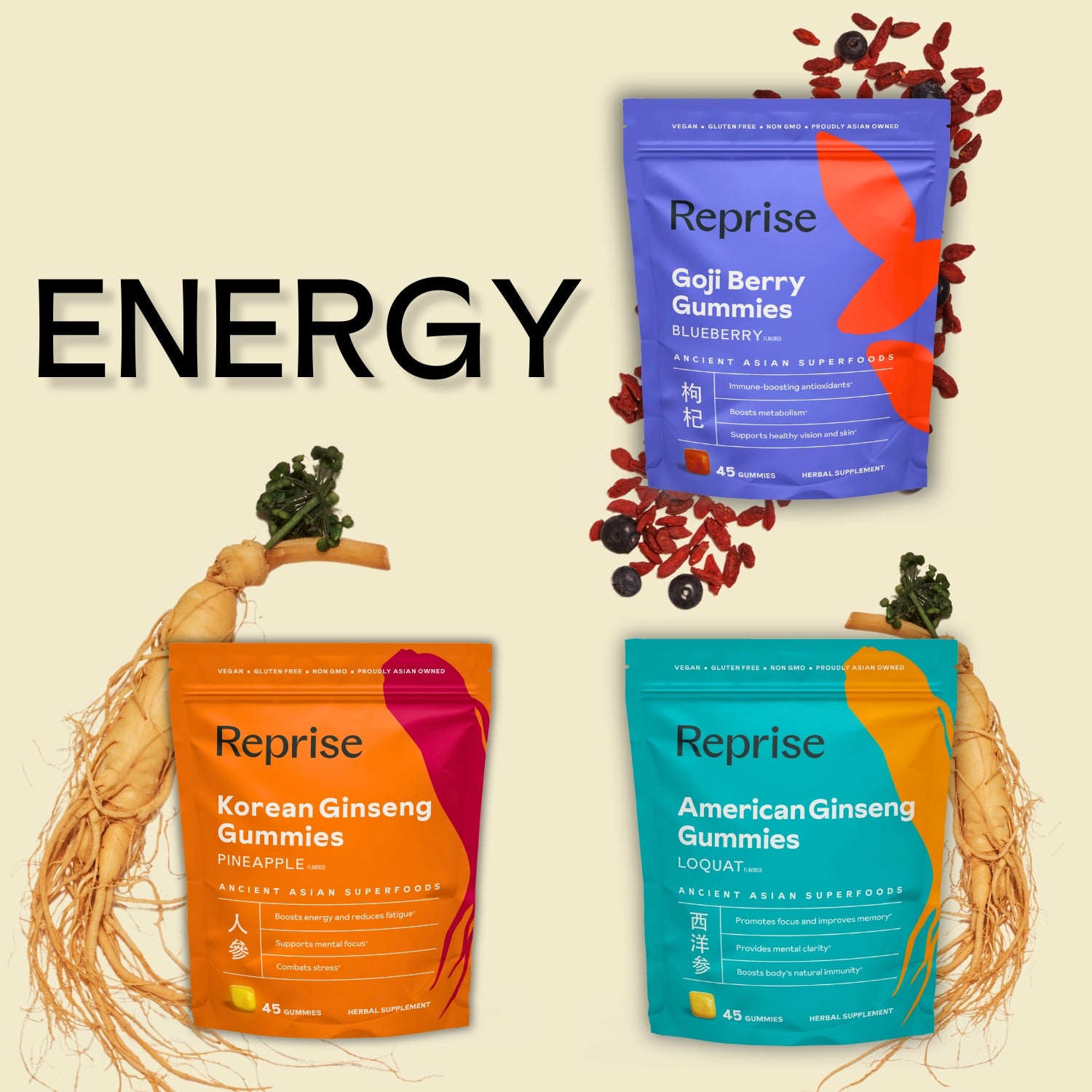 Reprise Health: Traditional Chinese Herbs in Fruity Gummies